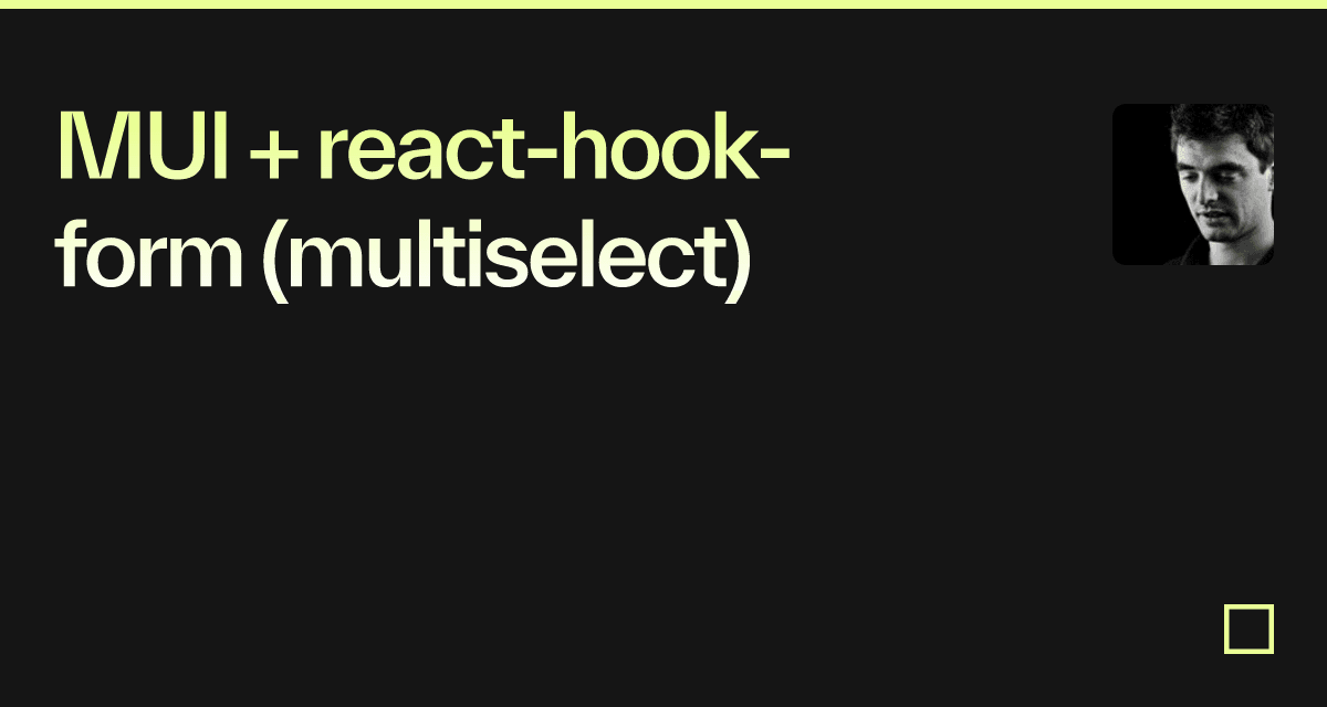 Mui React Hook Form Multiselect Codesandbox 2681