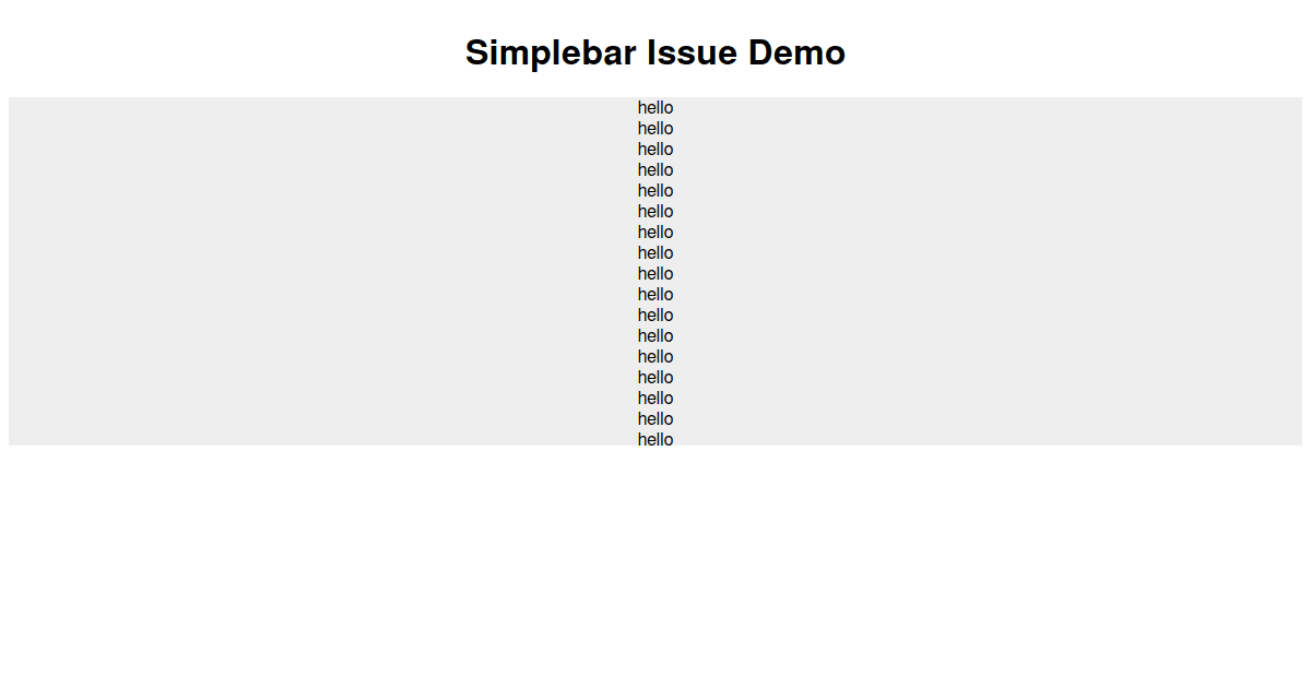 Simplebar Firefox Flex Issue (forked) - Codesandbox