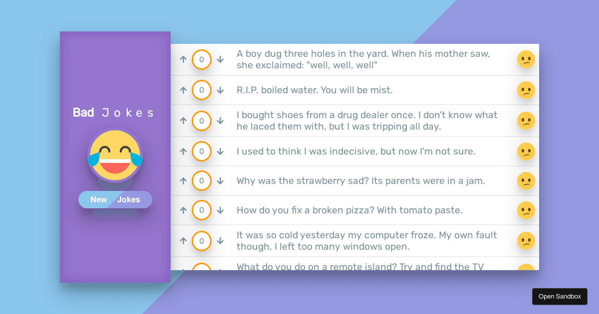 react-dad-jokes - Codesandbox