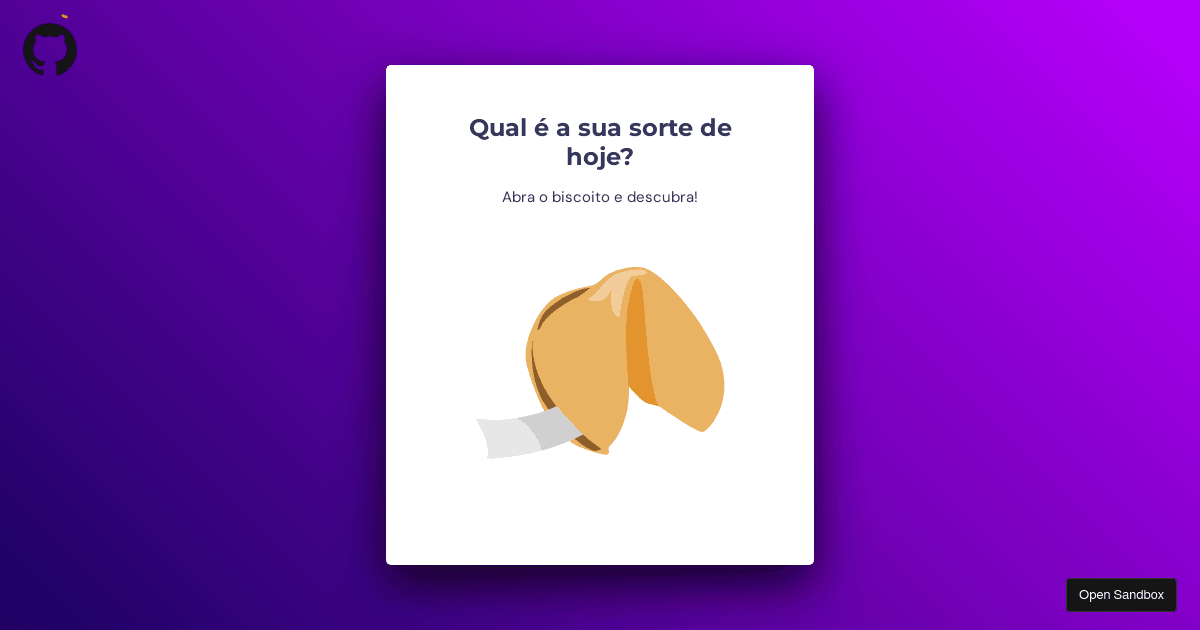 biscoito-da-sorte - Codesandbox