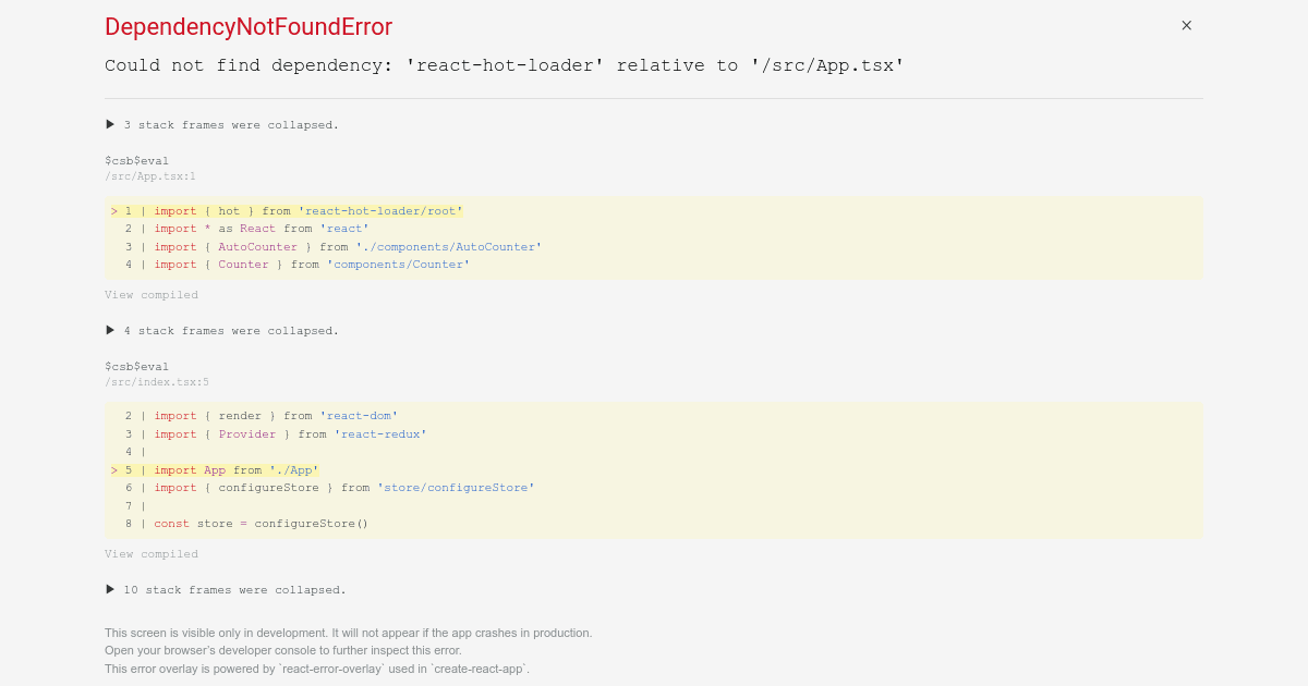 react-starter - Codesandbox