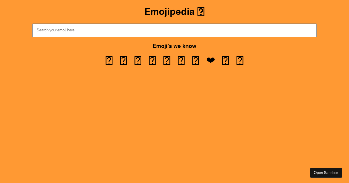 emojipedia - Codesandbox