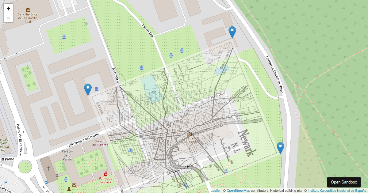 ImageOverlayRoted on React-Leaflet (forked) - Codesandbox