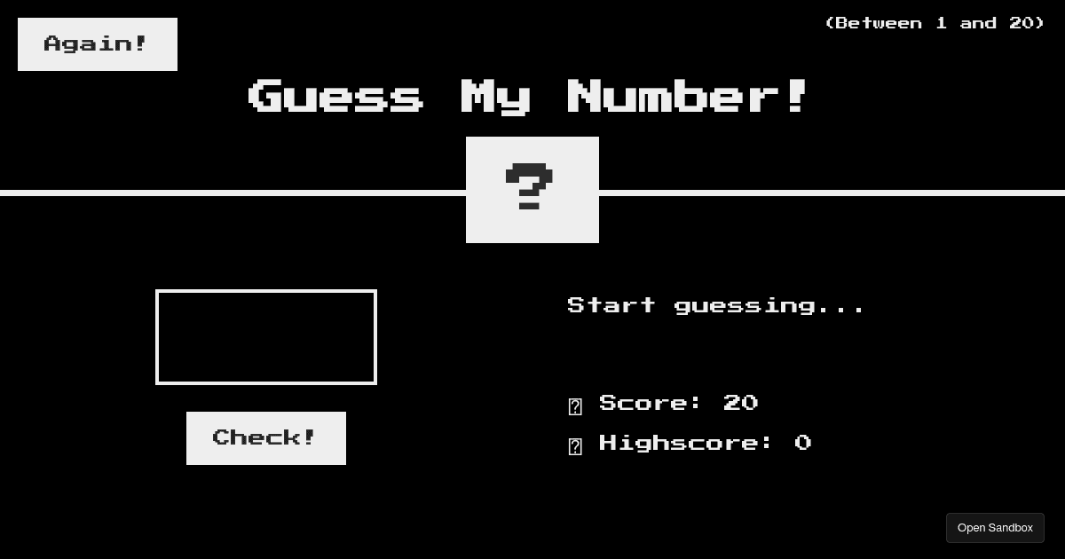 Guess-My-Number - Codesandbox