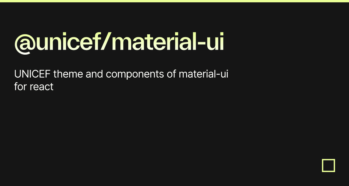 Unicef Material Ui Codesandbox