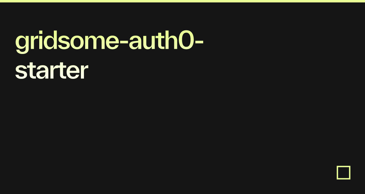 gridsome-auth0-starter - Codesandbox