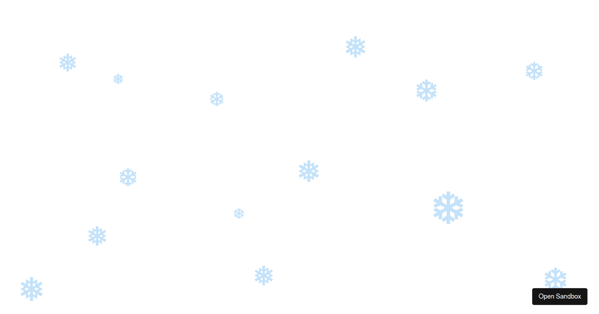 snowfall - Codesandbox