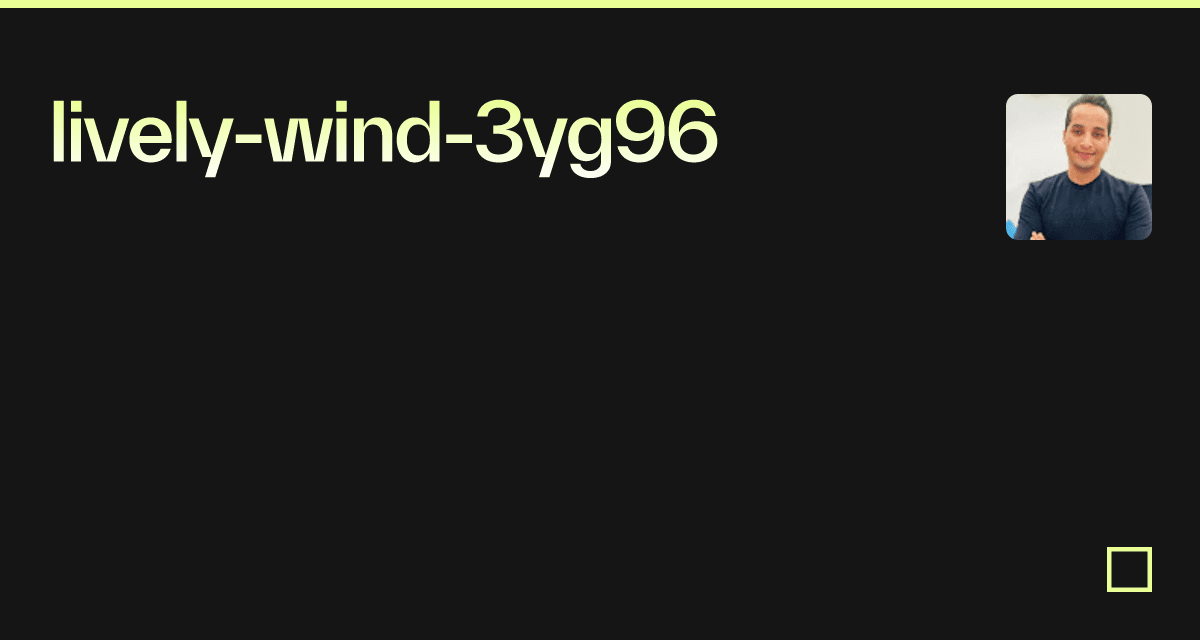 lively-wind-3yg96 - Codesandbox