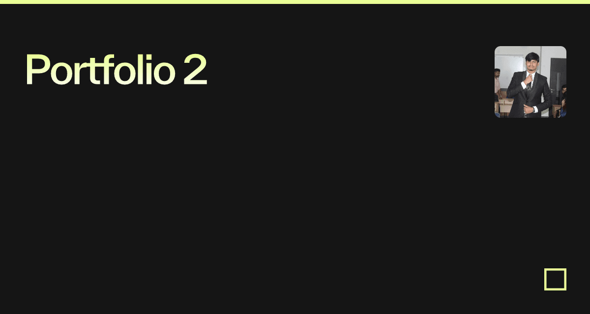 Portfolio 2 - Codesandbox