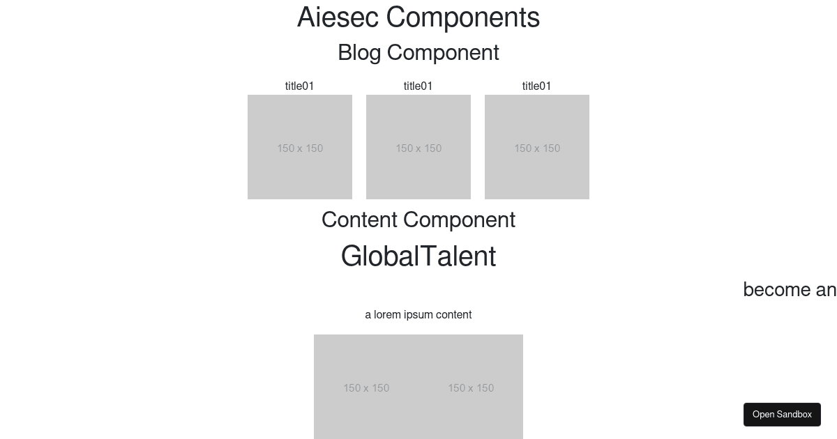 Aisec Components - Codesandbox