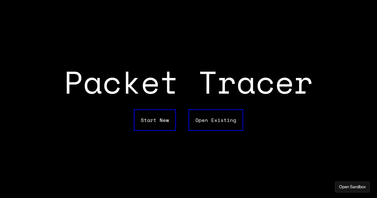 packet-tracer - Codesandbox
