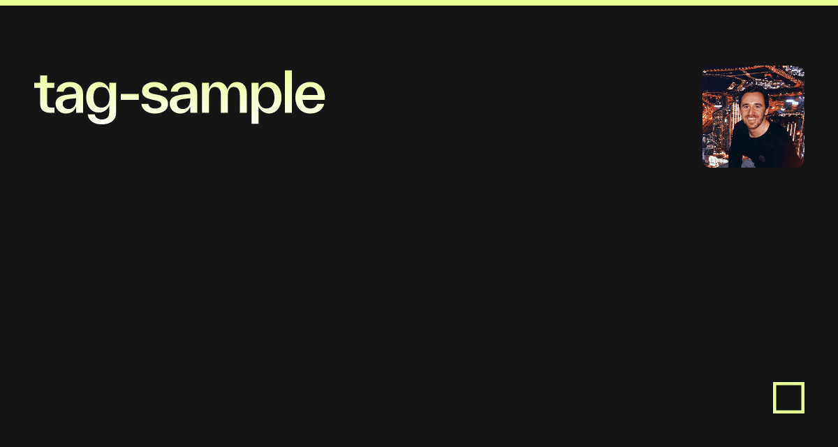 tag-sample - Codesandbox