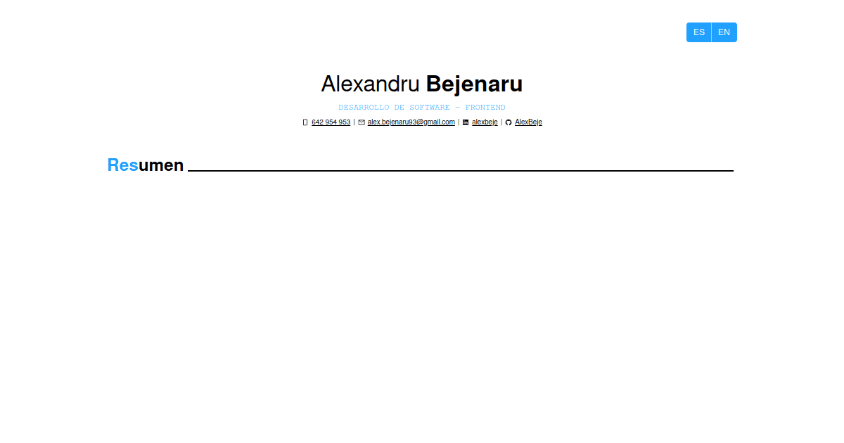 AlexBeje/resume-cv-website - Codesandbox AlexBeje/resume-cv-website - Codesandbox