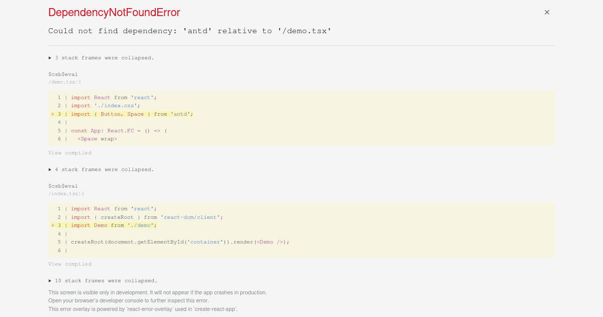 Type - antd@undefined - Codesandbox