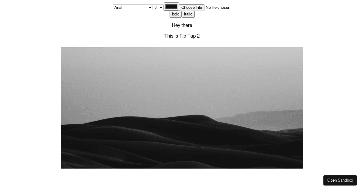 Tip Tap Editor (forked) - Codesandbox