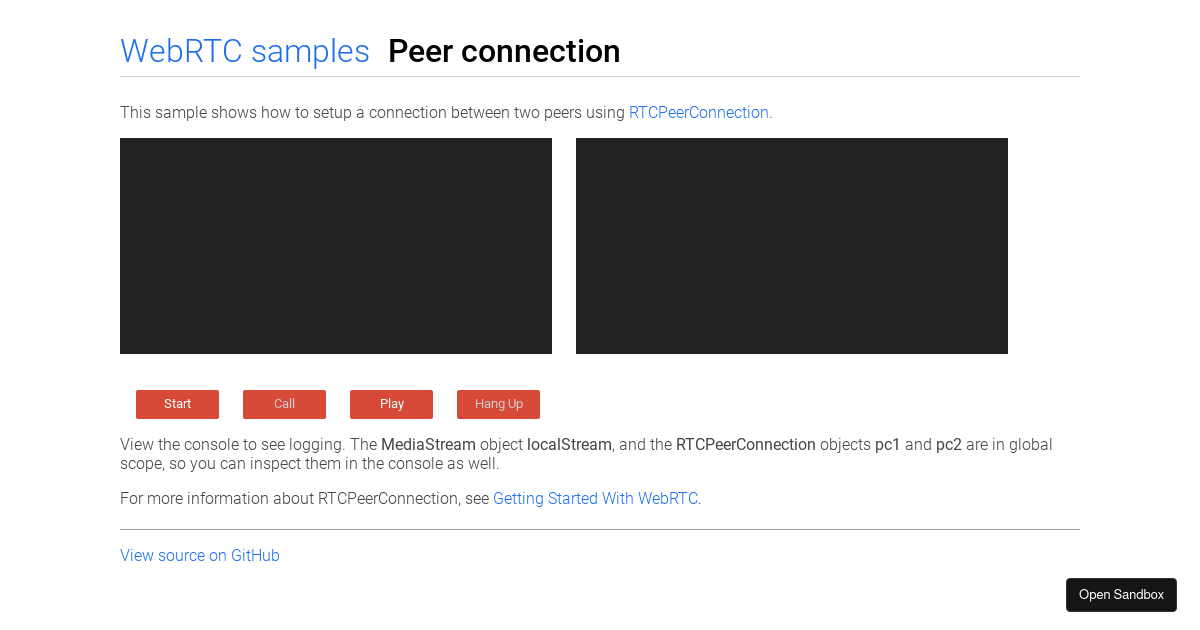 Webrtc Sample Fork Codesandbox