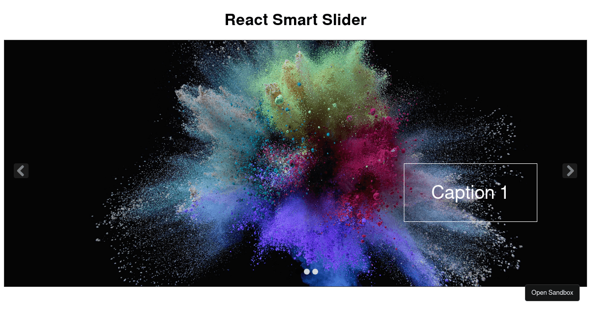 react-smart-slider - Codesandbox