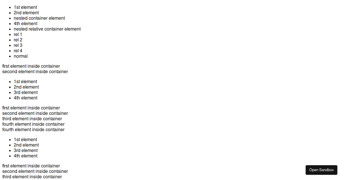 container - Codesandbox