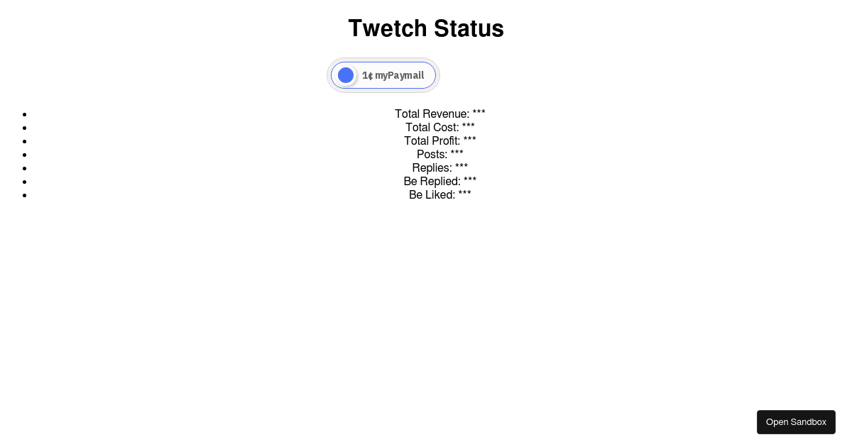 twetchstatus - Codesandbox