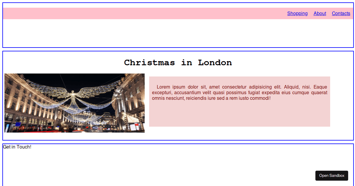 Html Css Exercise Week 1 Codesandbox