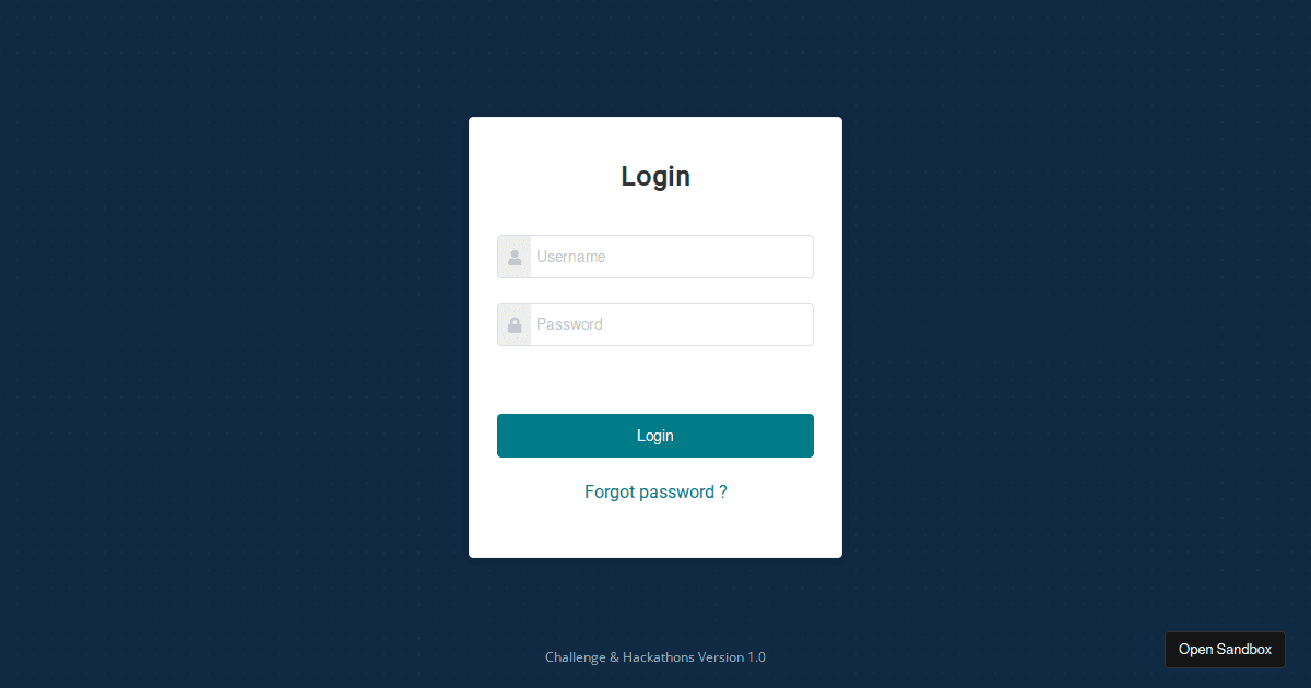 Element UI login page - Codesandbox