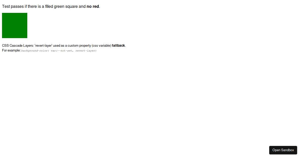 var(--not-set, revert-layer) - Codesandbox