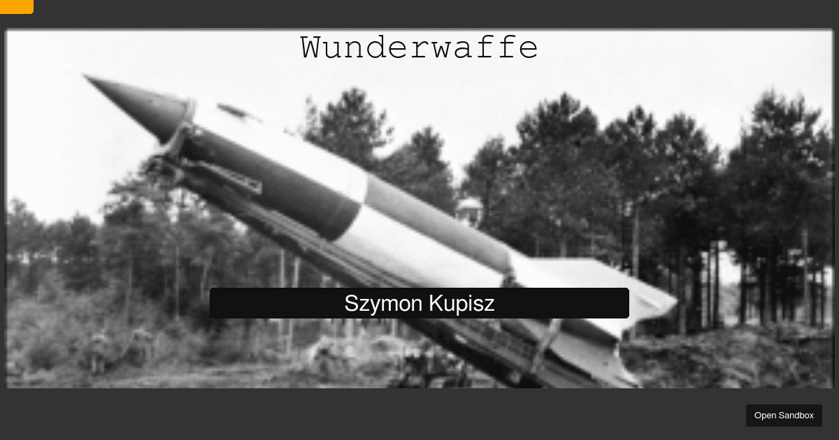 Wunderwaffe - Codesandbox