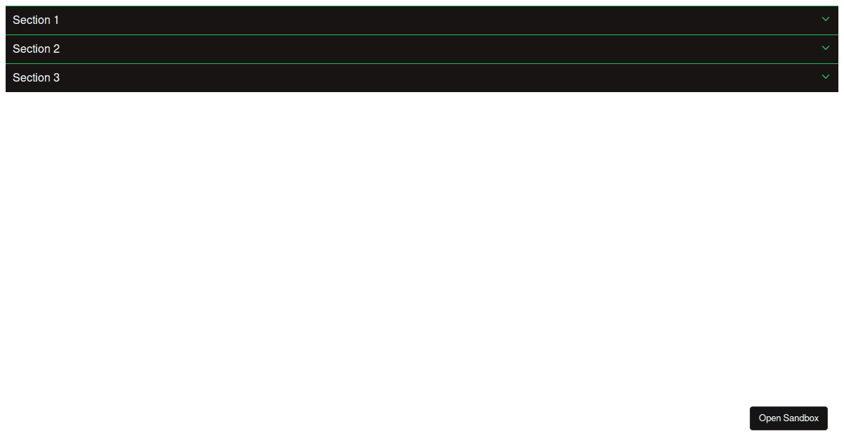 React Accordion Codesandbox