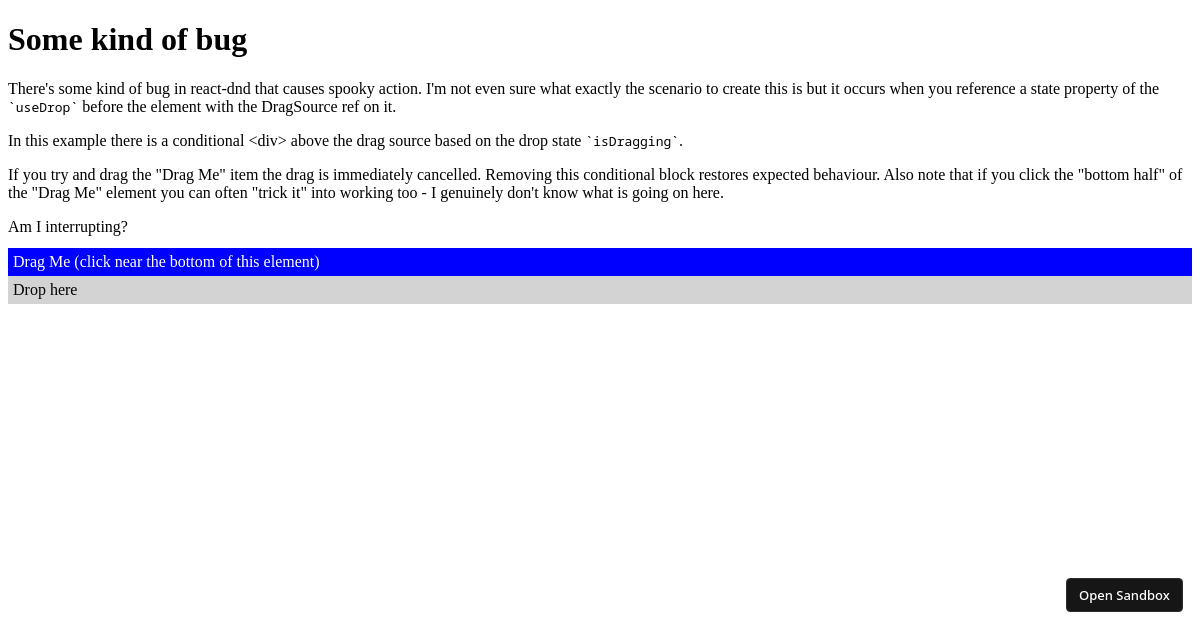 react-dnd-bug-2 - Codesandbox
