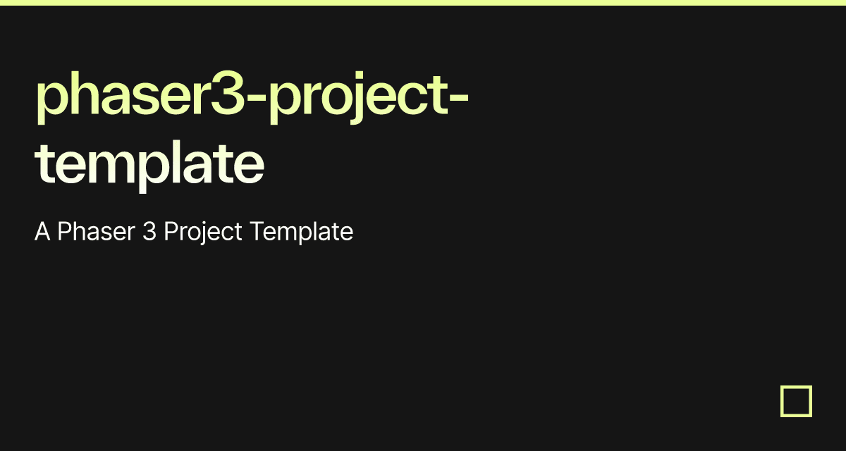 phaser3-project-template - Codesandbox