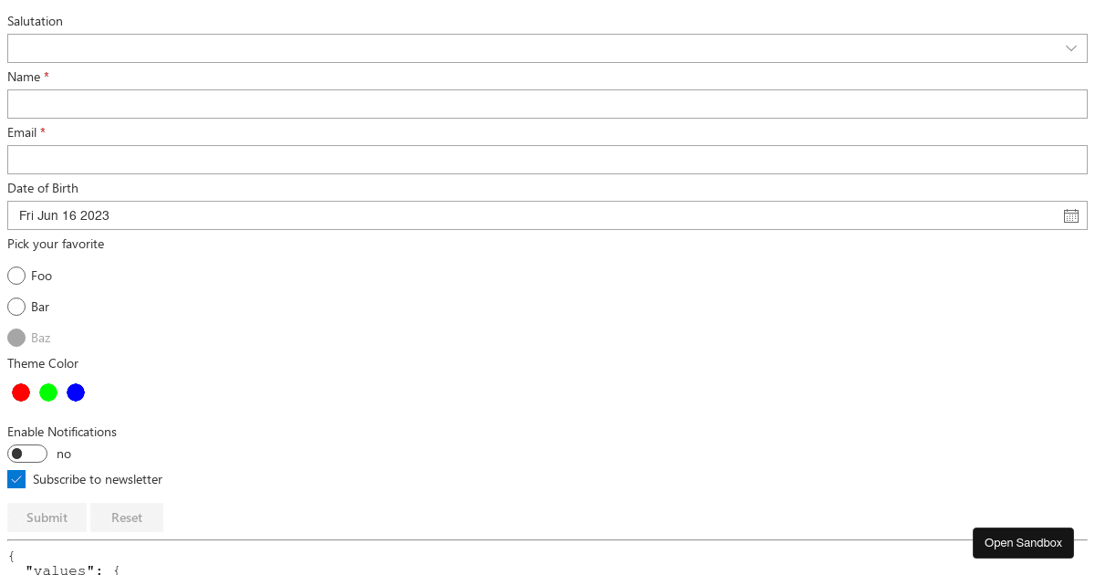 Formik Office Ui Fabric React Example Codesandbox
