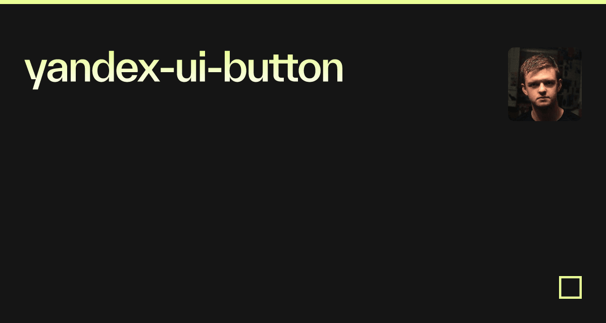 yandex-ui-button - Codesandbox