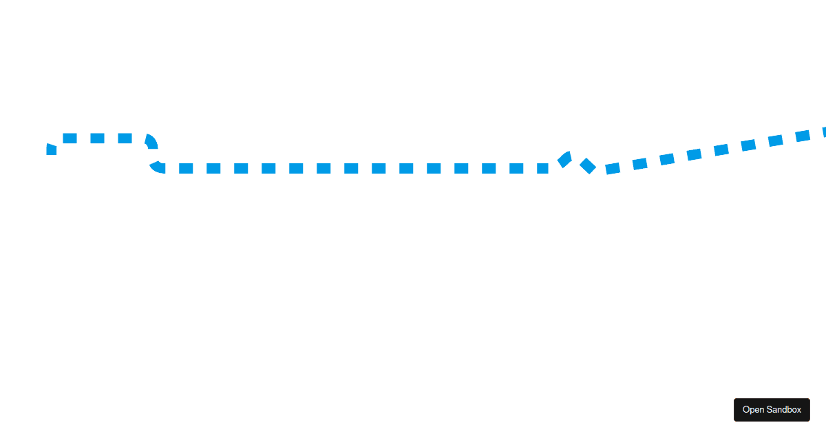Curving SVG Paths with path smoothing and animation - Codesandbox
