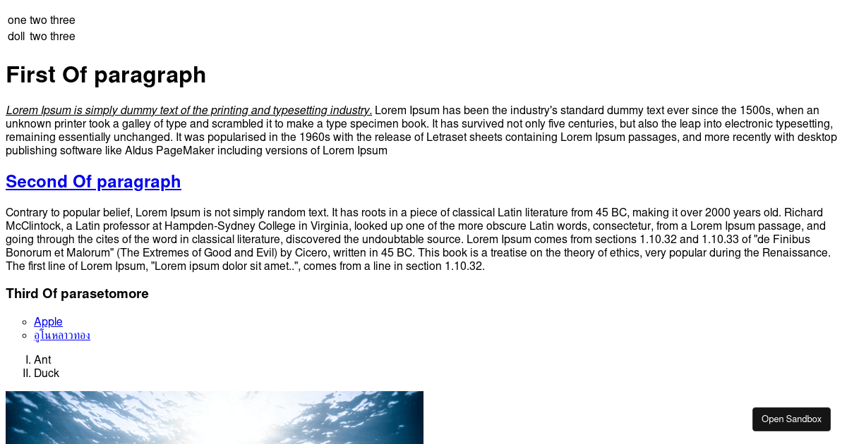 Example (forked) - Codesandbox