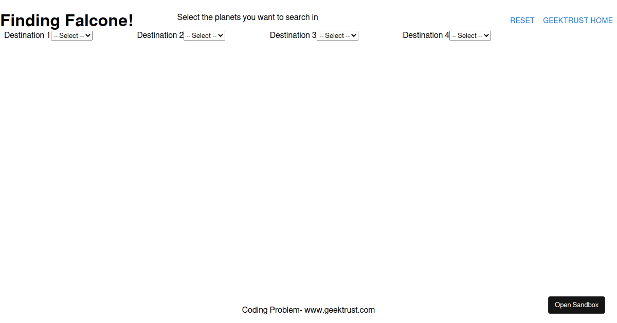 Falcon AI - Codesandbox