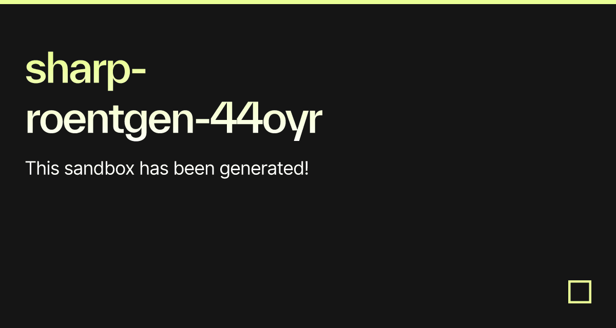 sharp-roentgen-44oyr - Codesandbox