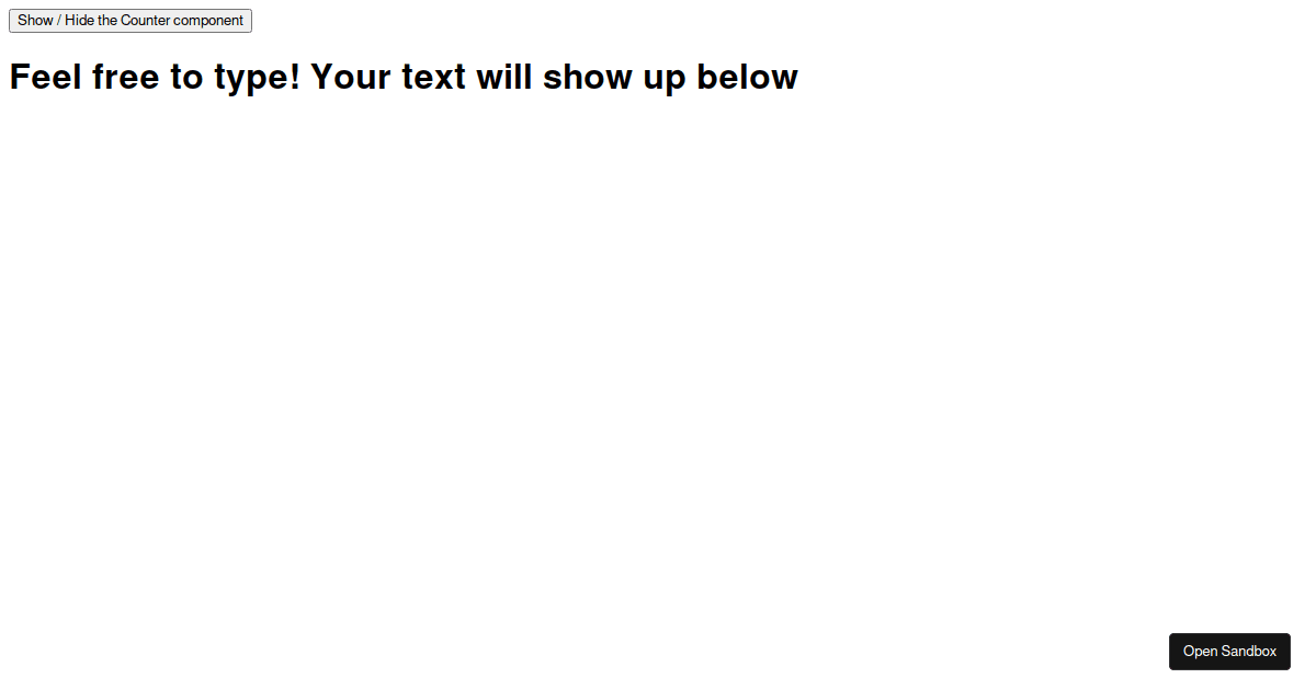 UseEffect playground - Codesandbox