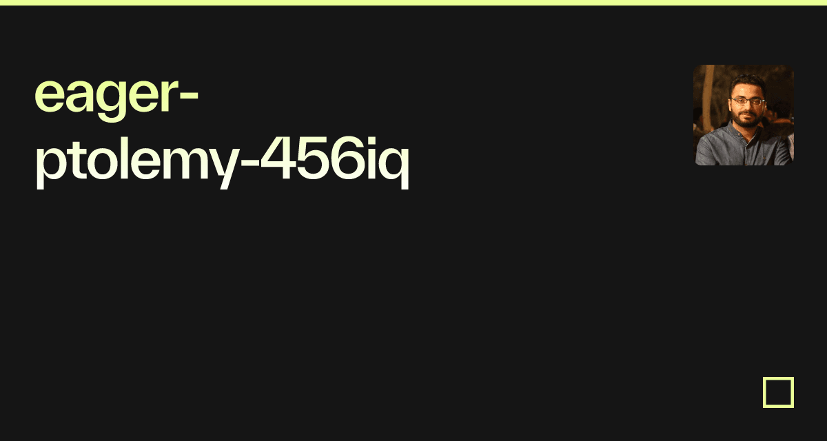 eager-ptolemy-456iq - Codesandbox