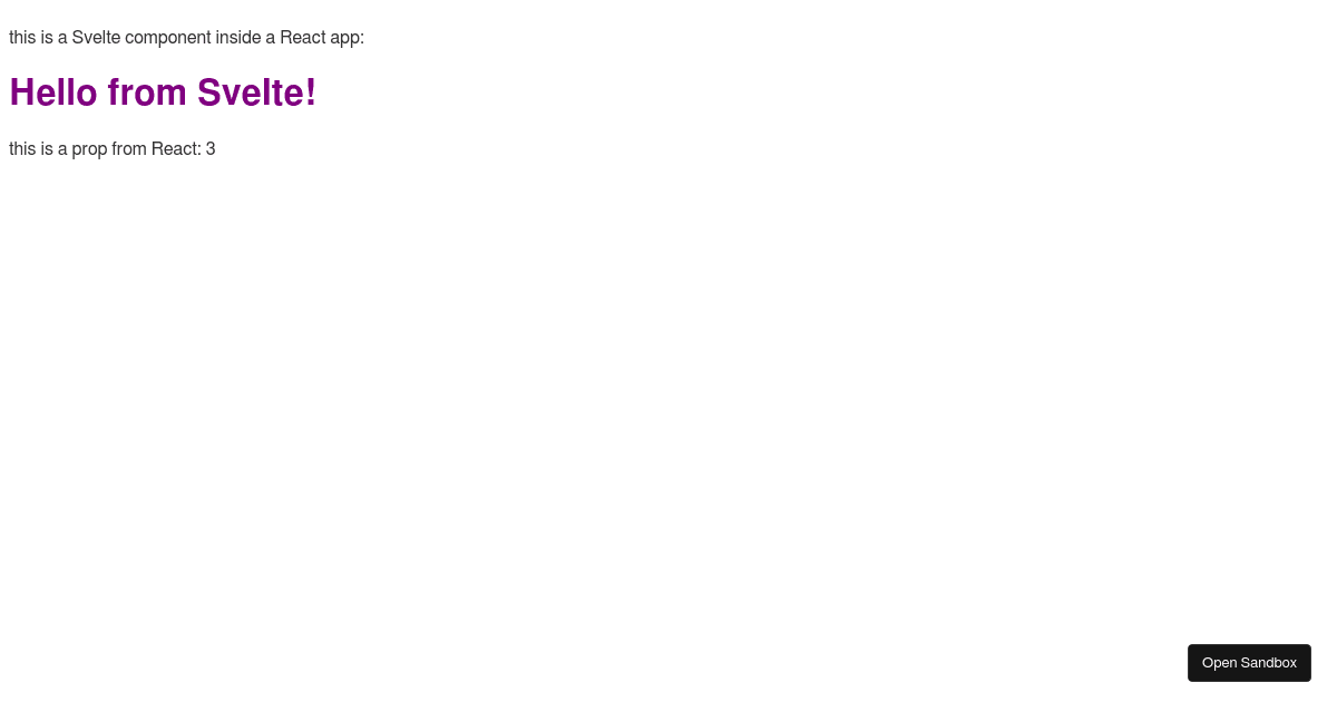 Rich-Harris/react-svelte - Codesandbox Rich-Harris/react-svelte - Codesandbox
