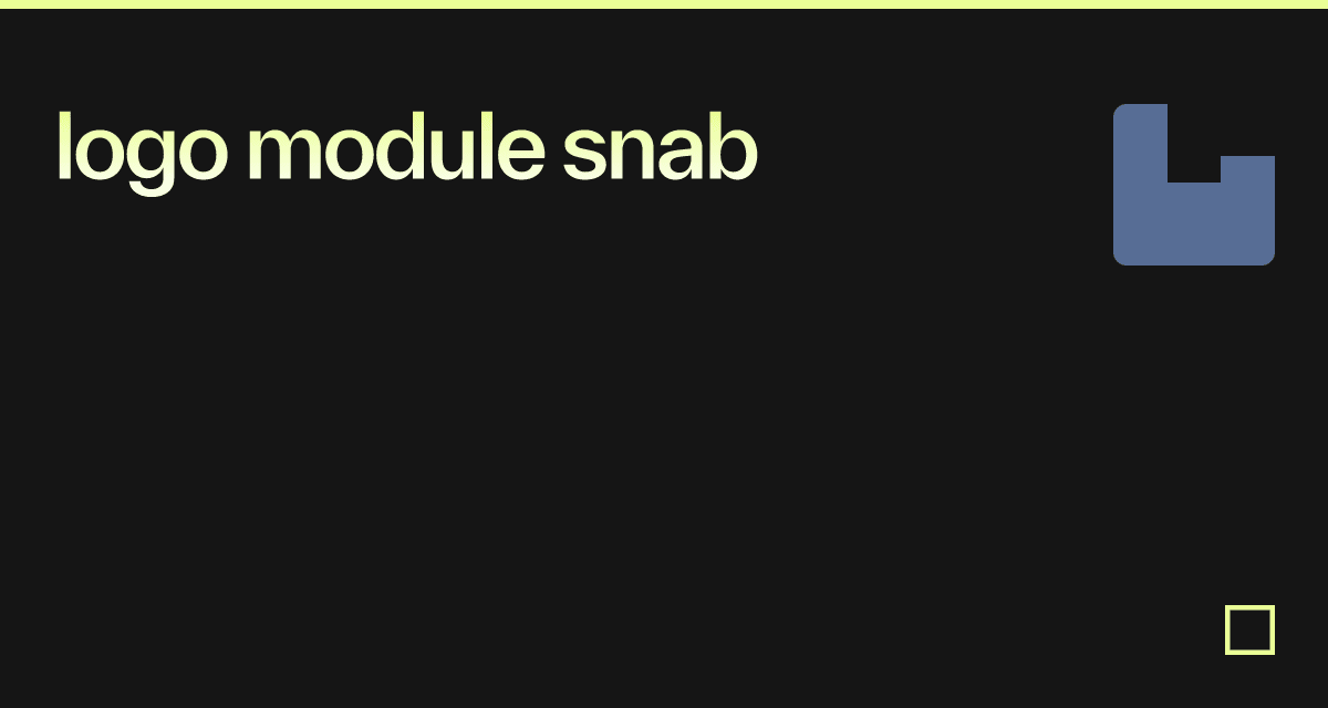 logo module snab - Codesandbox