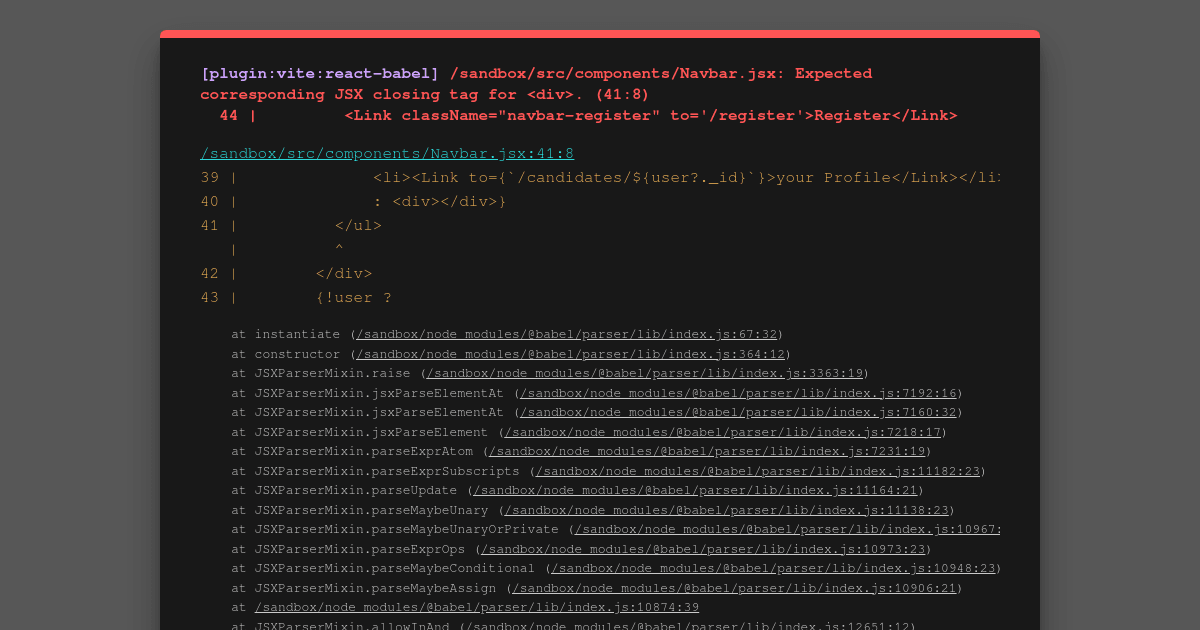 intern-website - Codesandbox