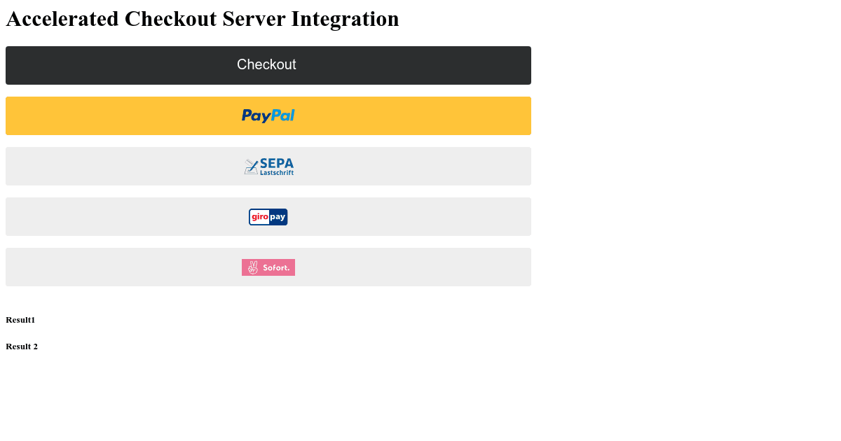 Accelerated Checkout - Server - Codesandbox