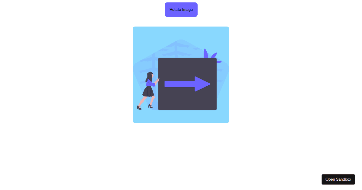 rotate image - Codesandbox
