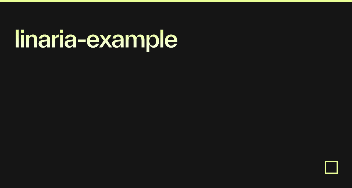 linaria-example - Codesandbox