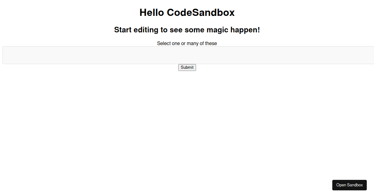 ChoicesJS Web Component in React - Codesandbox ChoicesJS Web Component in React - Codesandbox