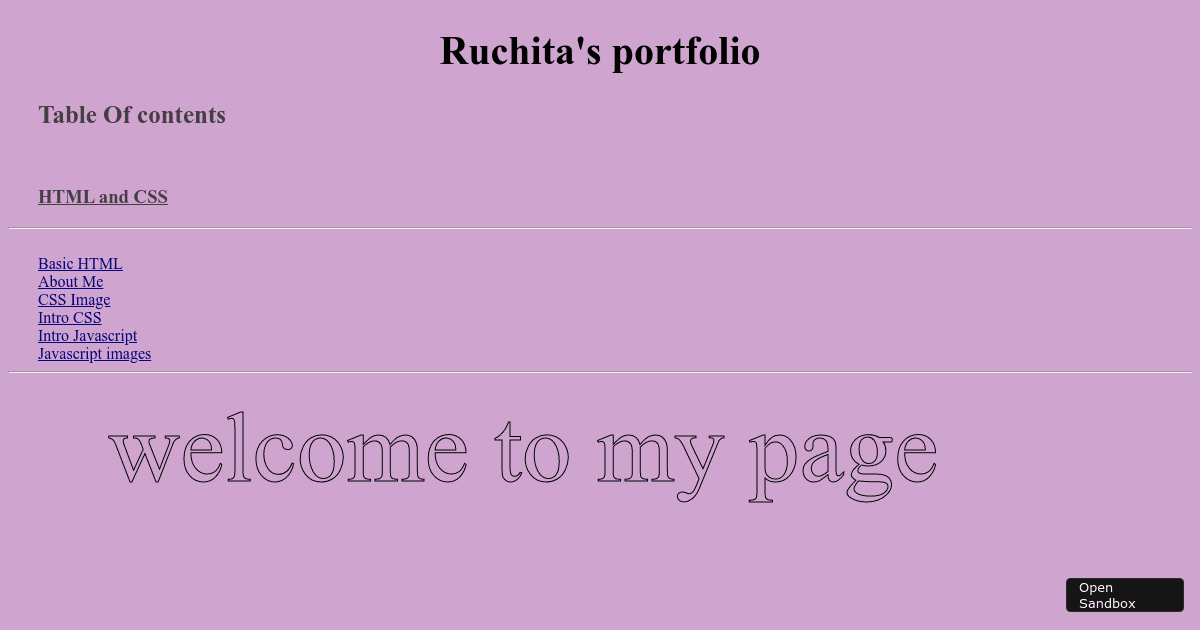 ruchita_Web_Portfolio - Codesandbox