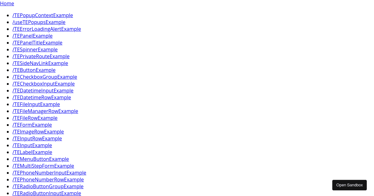 React-TEC Examples - Codesandbox