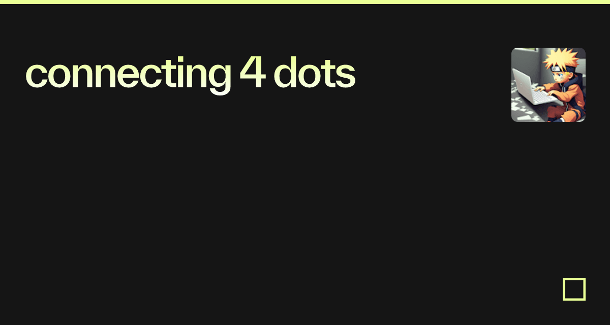 connecting 4 dots - Codesandbox