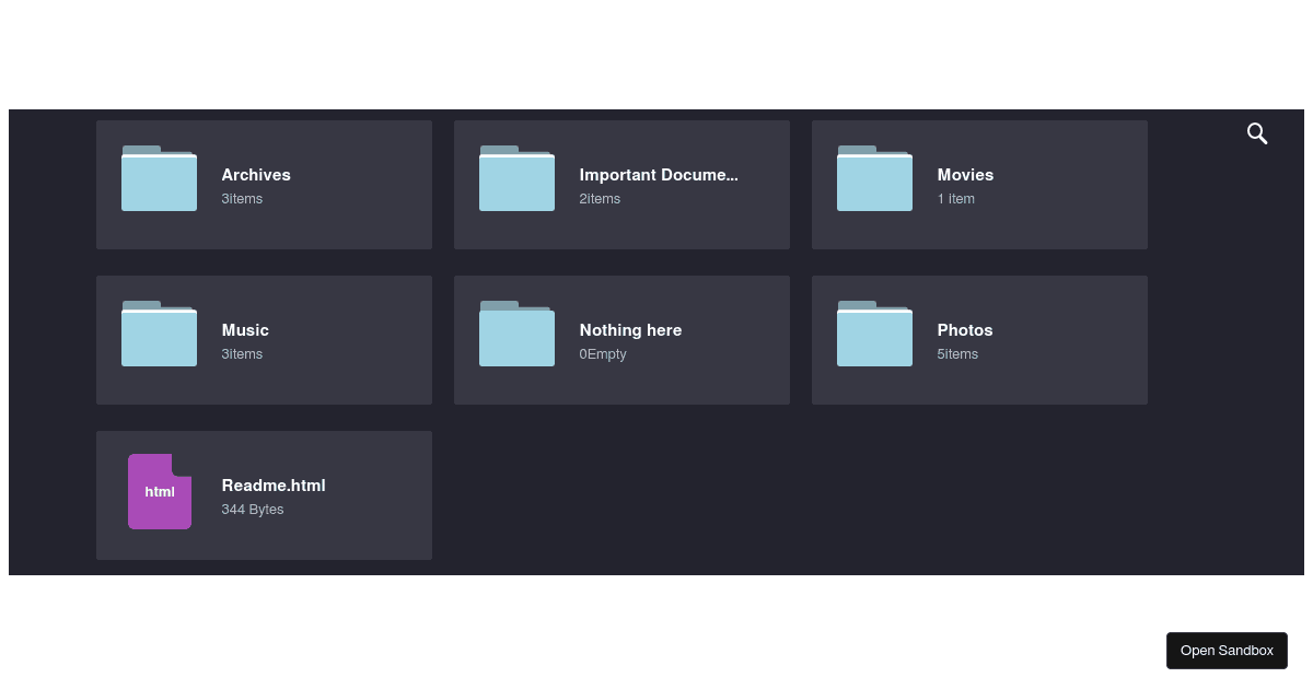 Component-Folder Chooser - Codesandbox
