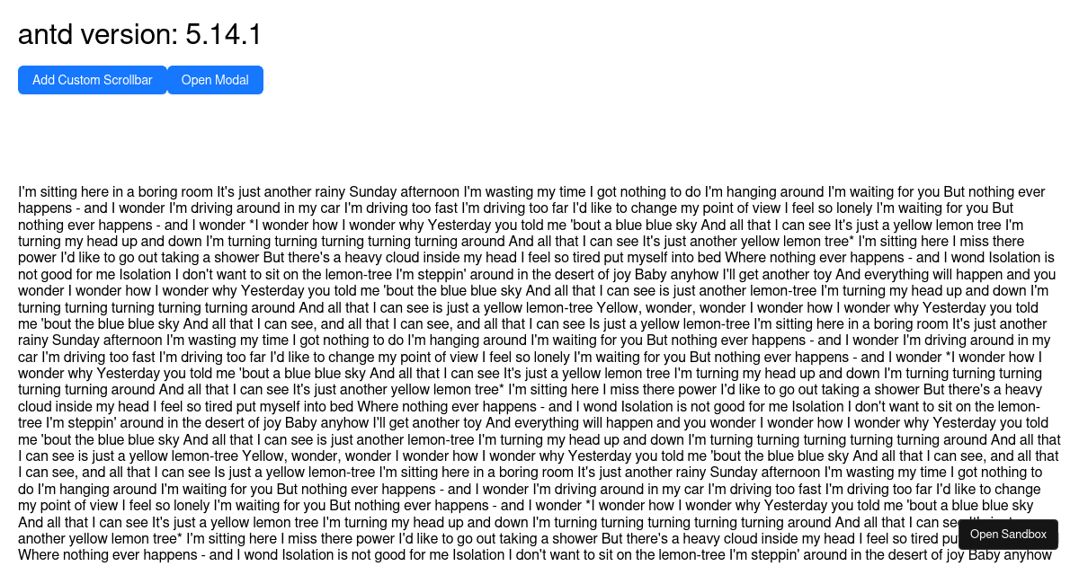 antd reproduction template (forked) - Codesandbox